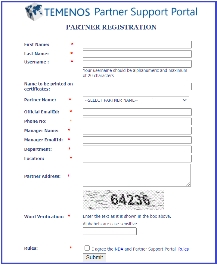 Temenos Documentation - Customer/Partner Access