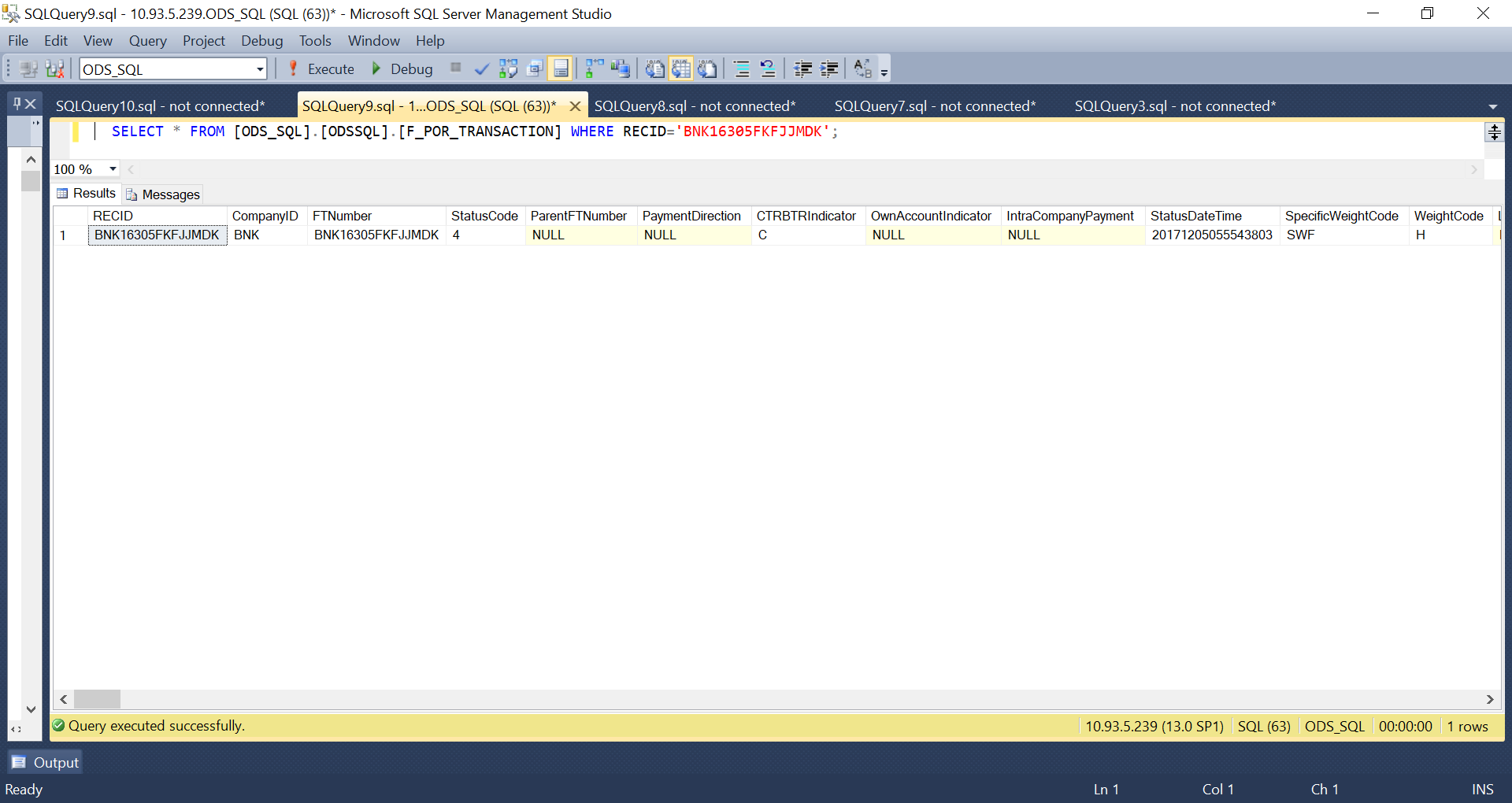 Using Transact Data Hub
