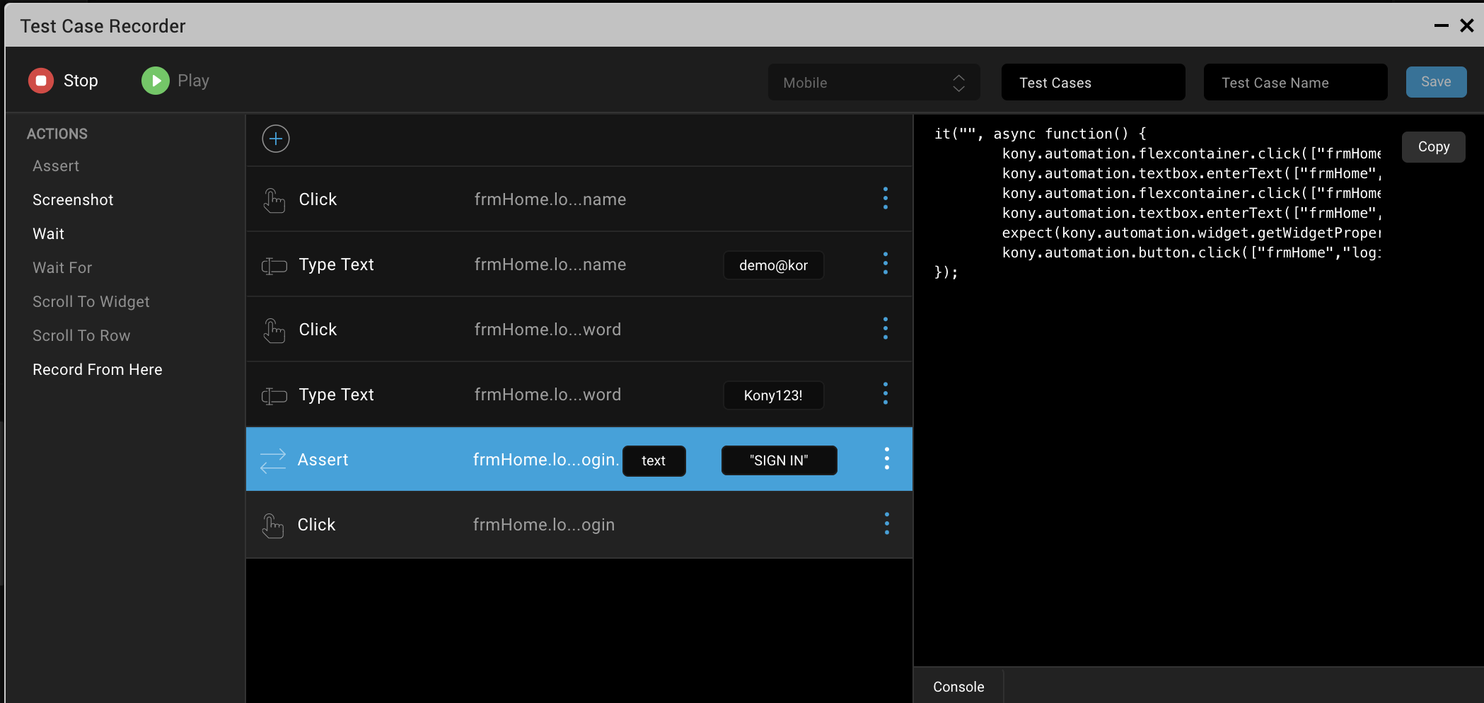 Building a Mobile Test with the Quantum Testing Framework