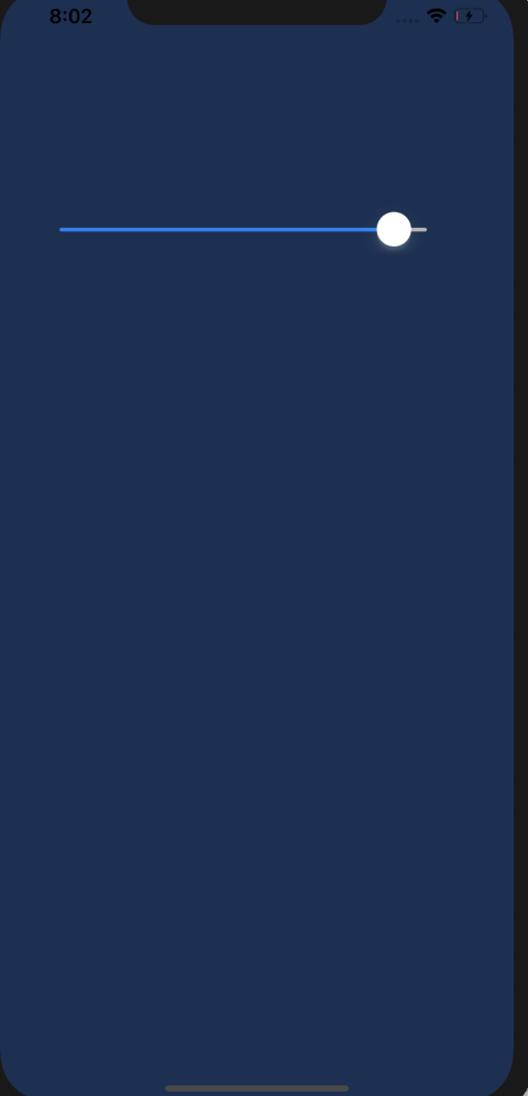 Slider Widget Issue in iOS