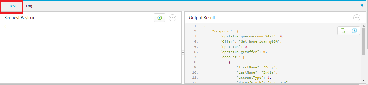 Testing of Services from Kony Fabric Console