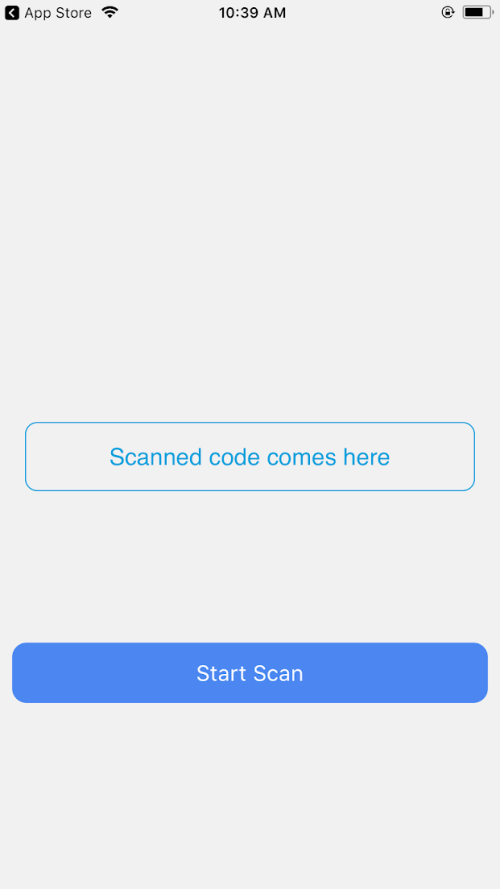 Barcode Scanner Sample App using NFI
