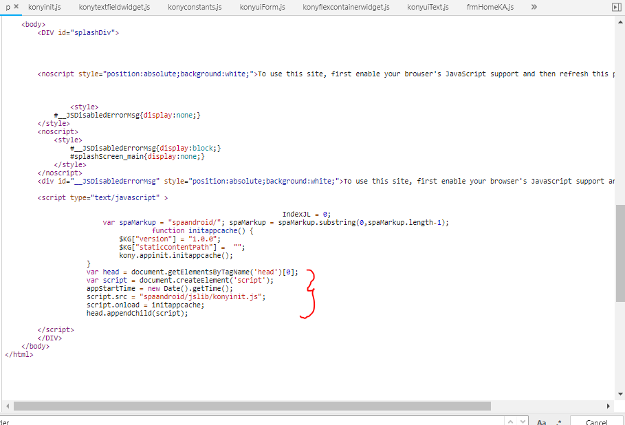 How Kony SPA Renders Widgets Under the Hood