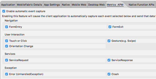 Application Events and User Journey