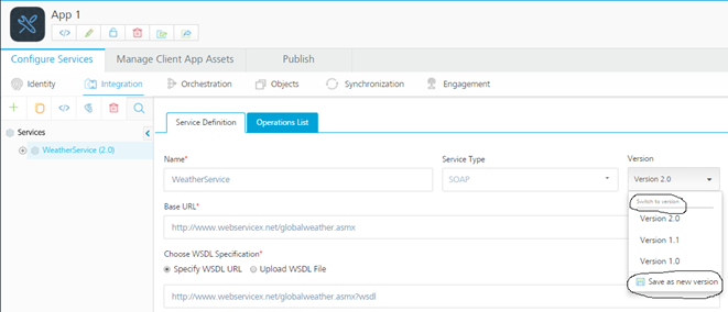 API Versioning with Kony Fabric