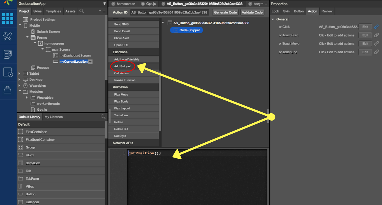 Geo Locator Using the Kony API
