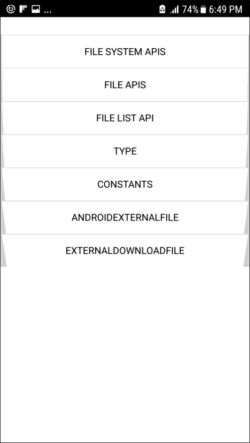 Filesystem Api