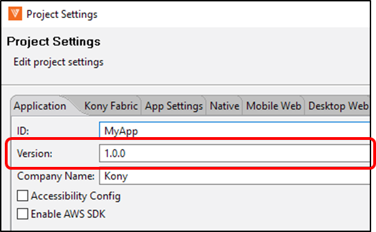 Versioning with Kony AppPlatform V8 SP2