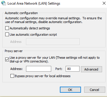 Launching Visualizer with Proxy