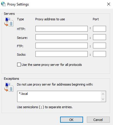 Launching Visualizer with Proxy
