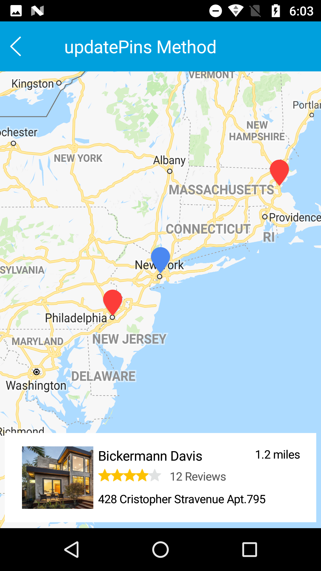 Kony Maps Feature App