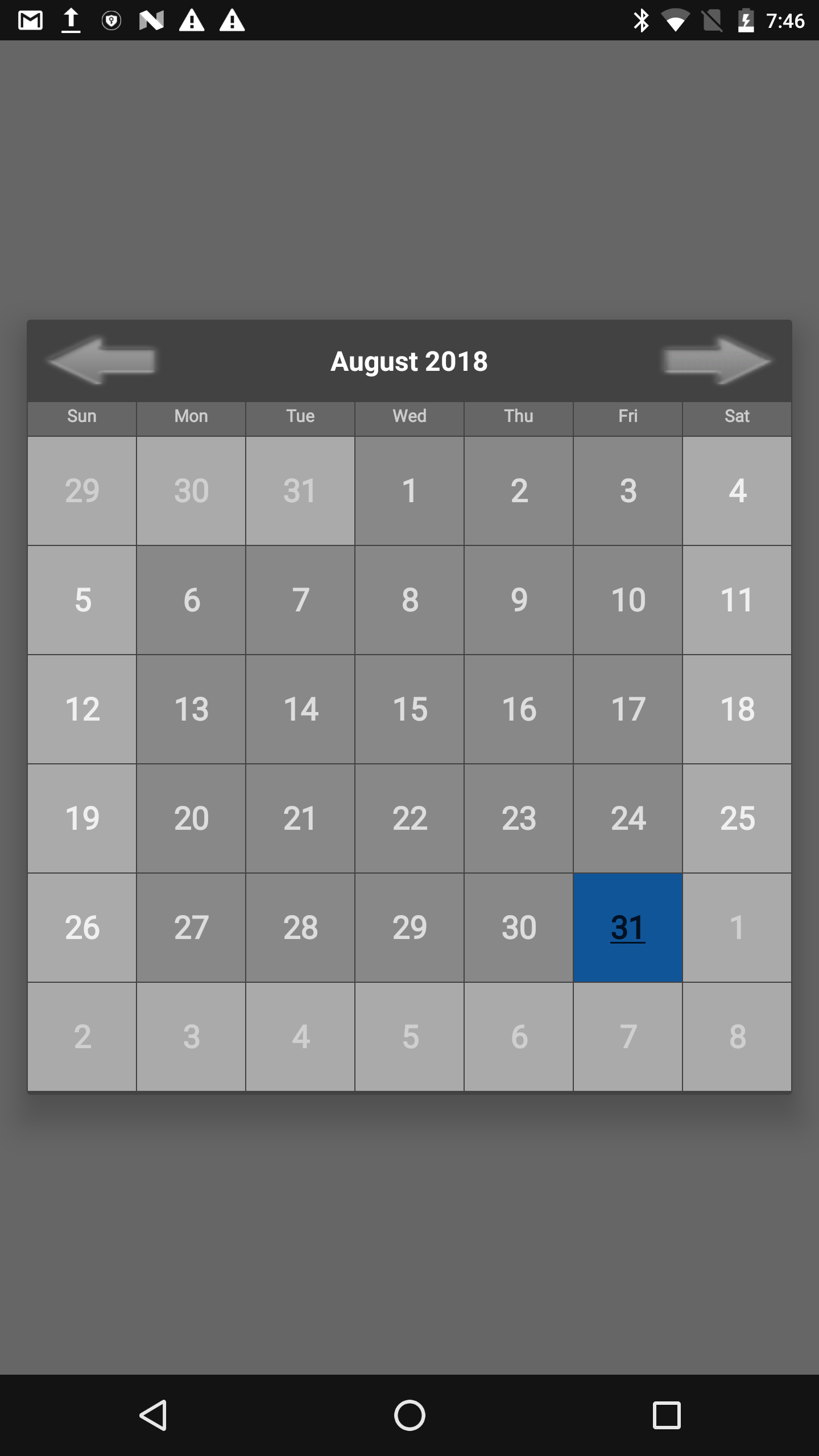 Calendar Widget UI Modification