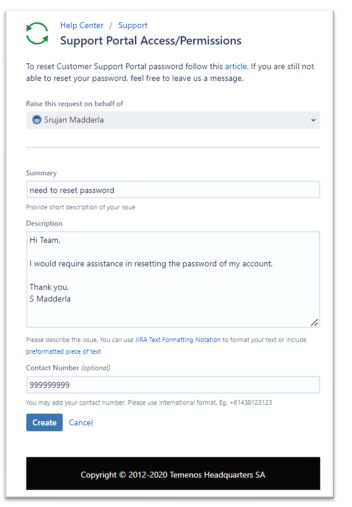 How to Create a Support Ticket/ Incident