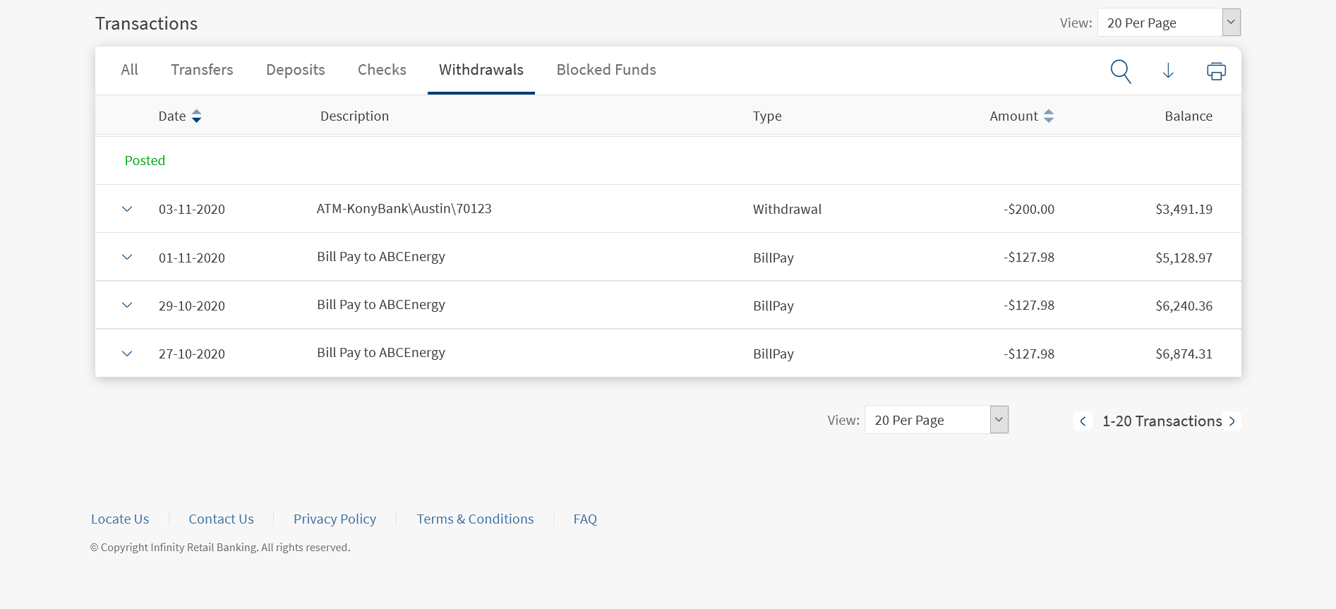 Infinity Experience APIs