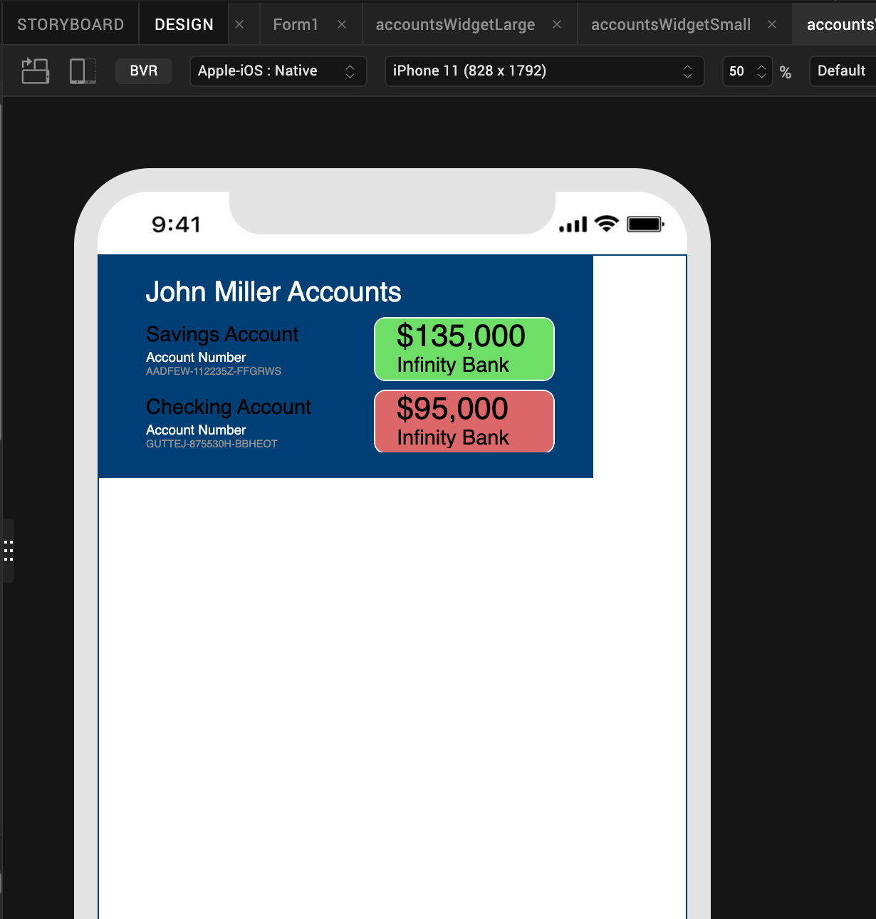 Designing Widgets for iOS using Quantum
