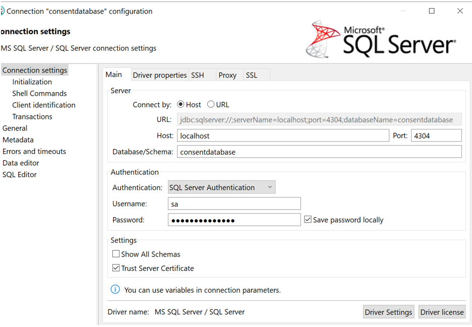 Steps to change the Database name used in Microservice