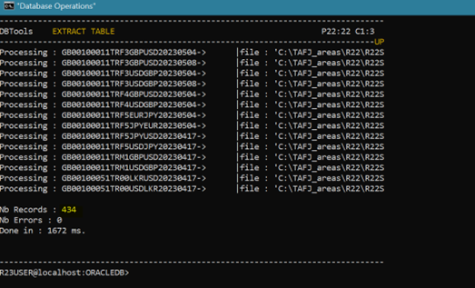 Dbtools Command Extracting Table Data And Loading Into Your Db Live 7718