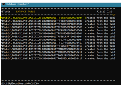 DBTools Command: Extracting Table Data and Loading into your DB (LIVE/NAU table)