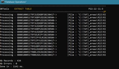 DBTools Command: Extracting Table Data and Loading into your DB (LIVE/NAU table)