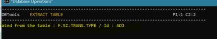 DBTools Command: Extracting Table Data and Loading into your DB (LIVE/NAU table)