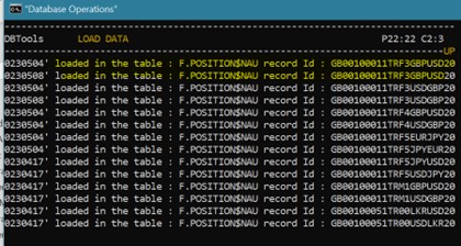 DBTools Command: Extracting Table Data and Loading into your DB (LIVE/NAU table)