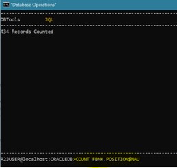 DBTools Command: Extracting Table Data and Loading into your DB (LIVE/NAU table)