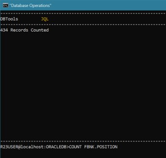 DBTools Command: Extracting Table Data and Loading into your DB (LIVE/NAU table)