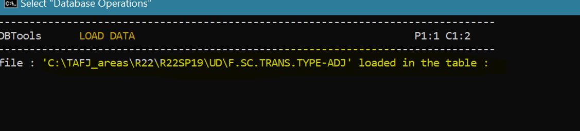 DBTools Command: Extracting Table Data and Loading into your DB (LIVE/NAU table)
